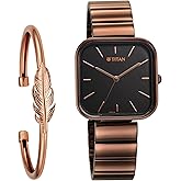 Titan Purple Stackables Quartz Analog White Dial Rose Gold Stainless ...
