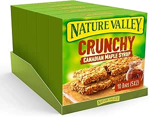 Nature Valley Crunchy Canadian Maple Syrup Cereal Bars 5x 42g (Pack of ...