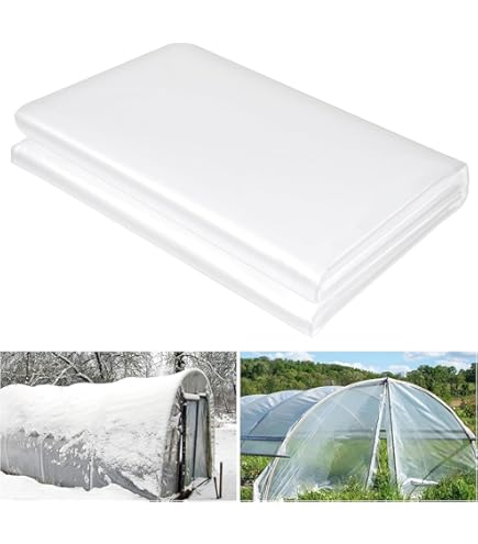 Horticultural Plastic Sheeting 10ft X 26ft 6mil Clear Greenhouse