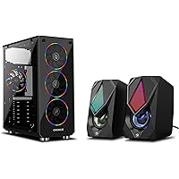 Amazon.in: Buy Zebronics Zeb-Cronus Computer case/Gaming Cabinet with ...