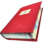 LRS Ruled Register Big Size - 43 x 34 cm - Red Half Canvas PVC Binding ...