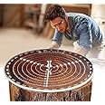 Upgraded 300MM Round Center Finder Tool Woodworking Compass Circles ...