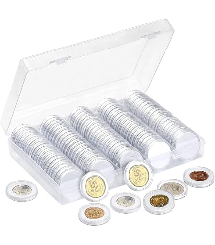 Coin Holder Case 96 PCS 46mm With Capsules - Fireproof & Waterproof ...