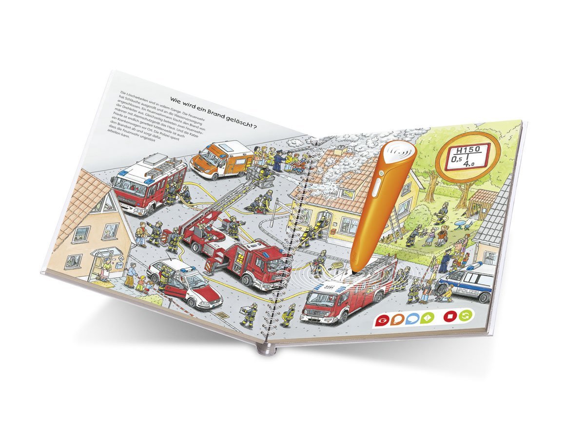 TipToi Ravensburger Paseo con la Bombero + Gratis Kinder-Sticker ...