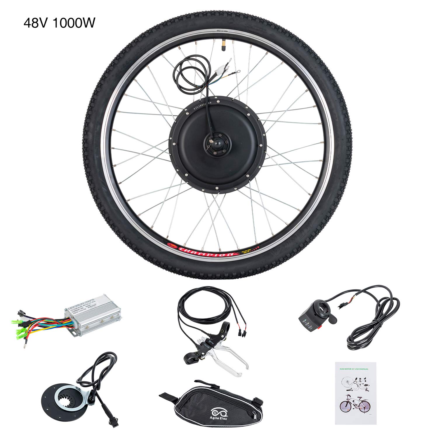 Murtisol Ebike Conversion Kit 26'' Zoll Vorderrad/Hinderrad Hub Motor ...