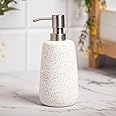 Anko 400 mL White Terrazzo Stoneware Liquid Soap Dispenser for Bathroom ...