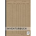 Inventurbuch: Inventur Buch in A4 | 100 Seiten | Inventurformulare ...