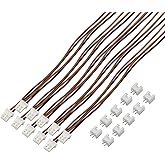 Electronic Spices 10 Pin Sm Jst Wire Connector 2.5mm Pitch Male and Female Pair 2517 Pair of 2 ...