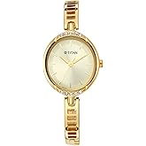 Titan Raga Quartz Analog White Dial Metal Strap Watch for Women ...