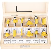 Trend 30 Piece Router Bit Starter Set, 1/4 Inch Shank, Tungsten Carbide ...