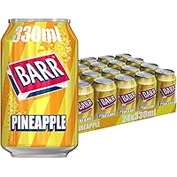 BARR since 1875, Pineapple, 24 pack Fizzy Drink Cans, Low Sugar, 24 x ...
