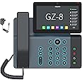 GEQUDIO High-End IP Telefon GZ-8 mit Netzteil - Fritzbox, Telekom kompatibel - Beleuchtete ...