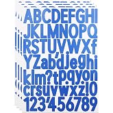 272 Pieces 1.5 Inch Small Vinyl Letter Number Stickers, Mini Waterproof ...