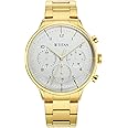 Titan Urban Magic Quartz Multifunction Silver Dial Gold Stainless Steel ...