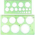 Ymapinc 2Pcs Circle Stencil Circle Templates for Drawing Plastic ...
