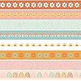AnyDesign 82Ft Boho Bulletin Board Borders Retro Floral Rainbow ...