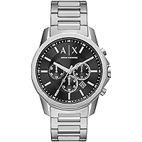 Emporio Armani Watch for Men, Chronograph Movement, 43 mm Silver ...