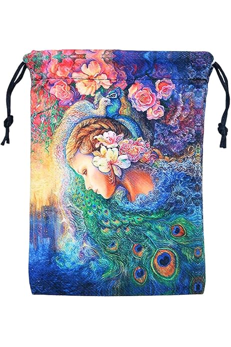 Tarot Kit Tarot Storage Bag - Velvet Drawstring Pouch For Cards, Runes ...