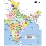 Buy Little Genius Map - India, Multi Color (Small) Online at Low Prices ...