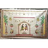 Buy ZDQTRA antarpat wedding cloth held in front of groom bride, mandap ...