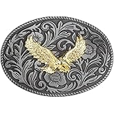Eagle Belt Buckle for Men, Floral Flower Eagle Belt Buckle, Vintage ...