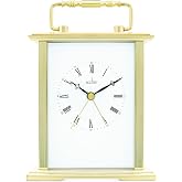 Acctim Gainsborough Mantel Clock Quartz Polished Metal Carriage Clock ...