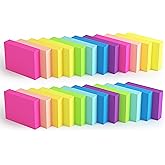 NOTEZMATE Small Sticky Notes 75 x 16mm,8 Bright Color Index Tab Post ...