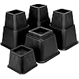 Furniture Risers - Pack of 8 | Square Adjustable Bed, Sofa, Wardrobe ...