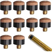 Screw on snooker / pool cue tip - 10mm (10 pack) : Amazon.co.uk: Sports ...