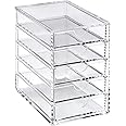 OSCO Small Clear Acrylic 5 Drawer Chest | Pin storage | Jewellery ...
