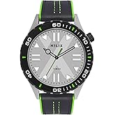 Helix by Timex Analog Watch for Man with Black Round Dial & Black ...