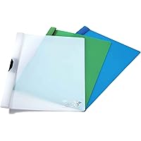 Rapesco 1043 ECO Pivot Clip File, A4, Assorted Transparent Colours ...