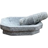EZAHK Heavy Duty Kalvam Grinding Stone and Mortar Pestle Set for Herbs ...
