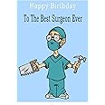 Surgeon birthday card, Size 8 x 5.5 inches : Amazon.co.uk: Stationery ...