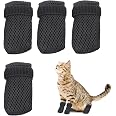 Bekecidi 4 PCS Anti Scratch Cat Boots, Adjustable Cat Claw Covers Anti ...