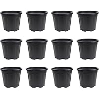 UGAOO UV Treated Gardening Pots and Planters for Plants (12 inch Brown ...
