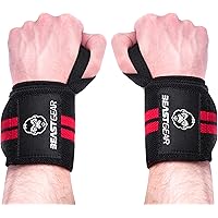 Beast Gear Wrist Wraps – Heavy Duty Professional Standard Weight ...