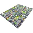 HEVO Stadt Mix Strassen Spielteppich | Kinderteppich 200x400 cm mit ...