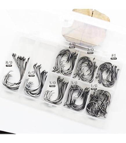 Circle Lock Mustad Classic 2X Strong Circle Fishing Hooks - Size 16/0 ...