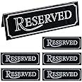 6 Pack Reserved Table Signs, Acrylic Reserved Table Tent Sign Guest ...