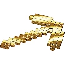 Piccone In Schiuma D'oro Di Minecraft A Minimalist Life Piccone Pixel