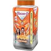 Glucon-D Tangy Orange Glucose Powder with Free Sipper(1Kg, Refill)|for ...