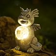Goodeco Dragon Statue Garden Ornaments Solar Powered LED Lights ...