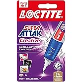 Loctite Super Attak Precision, Colla liquida trasparente con beccuccio extra lungo, Adesivo ...