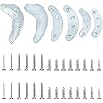 AHANDMAKER 3 Pairs Metal Heel Plates, Heel Replacement Plates with ...