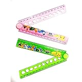 AK Store (4-Pack) Cartoon Design 30cm Plastic Folding Ruler Scale with ...