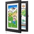 THE FINE FRAMER Wood Kids Artwork Picture Frame Wall Mountable Art ...