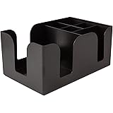 Olympia Kristallon Plastic Bar Caddy, Black, Bar Storage, Bar Organiser ...