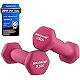 SONGMICS Hanteln, 2er Set, 2 x 1 kg, Hantelset, Kurzhanteln, Hexagon, Neopren-Beschichtung ...