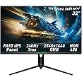 TITAN ARMY 240Hz 1440P Ecran PC Gamer 32 Pouces, QHD 2560 x 1440 Fast IPS 1ms GTG Adaptive-Sync ...